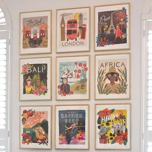Rifle Paper Co. | Wall Decor | Iso Rifle Paper Co 25 Travel The Wolrd ...